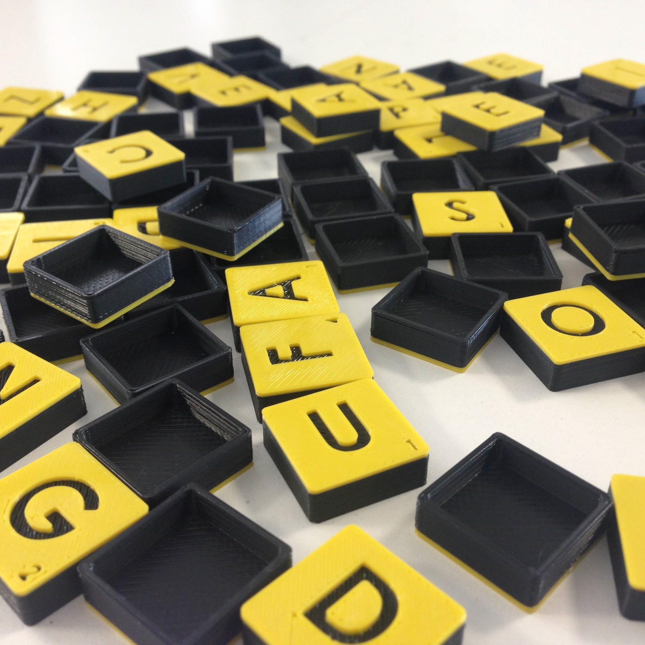 Archivo STL gratis Fichas para Scrabble en español ♟ ・Plan para ...