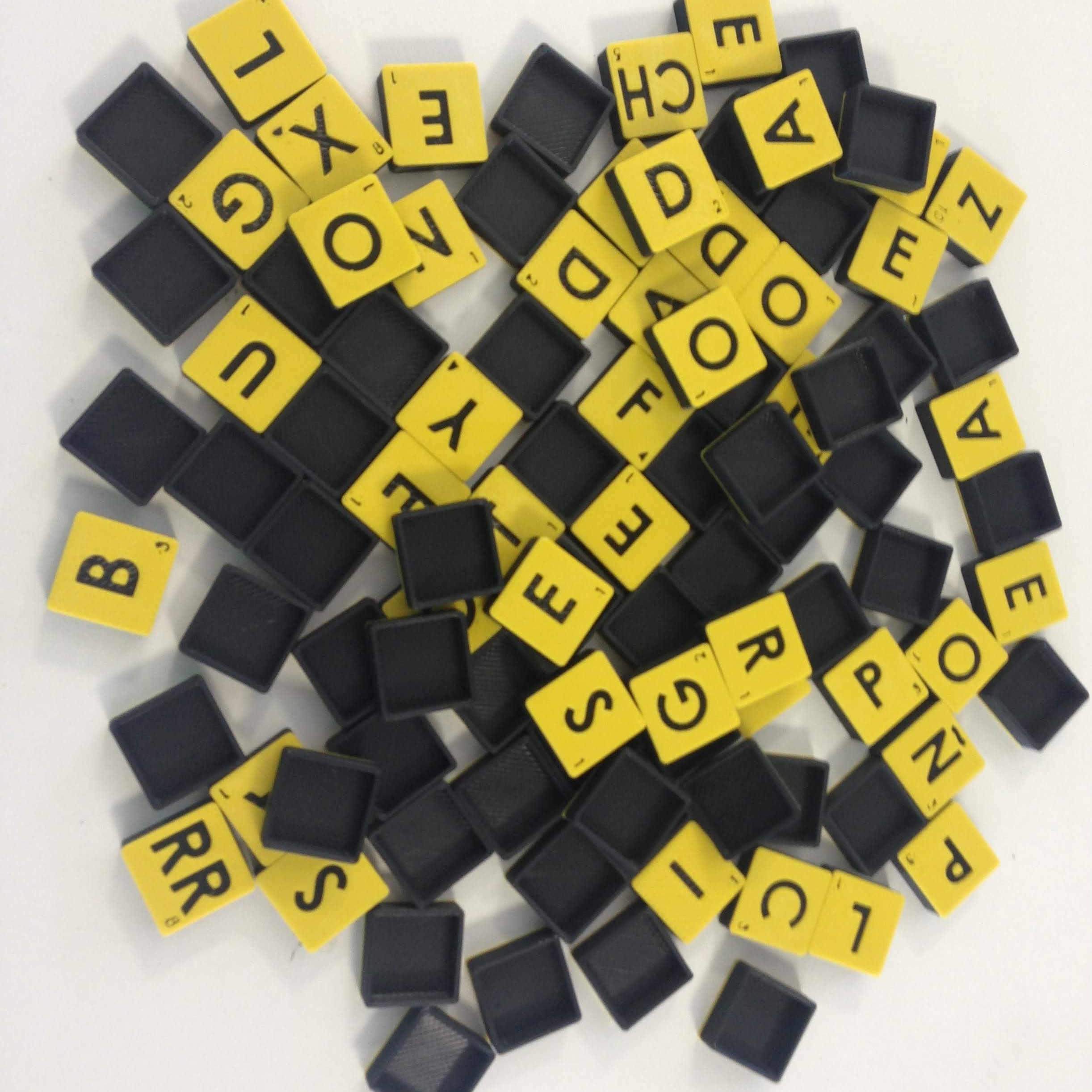 Archivo STL gratis Fichas para Scrabble en español ♟ ・Plan para ...