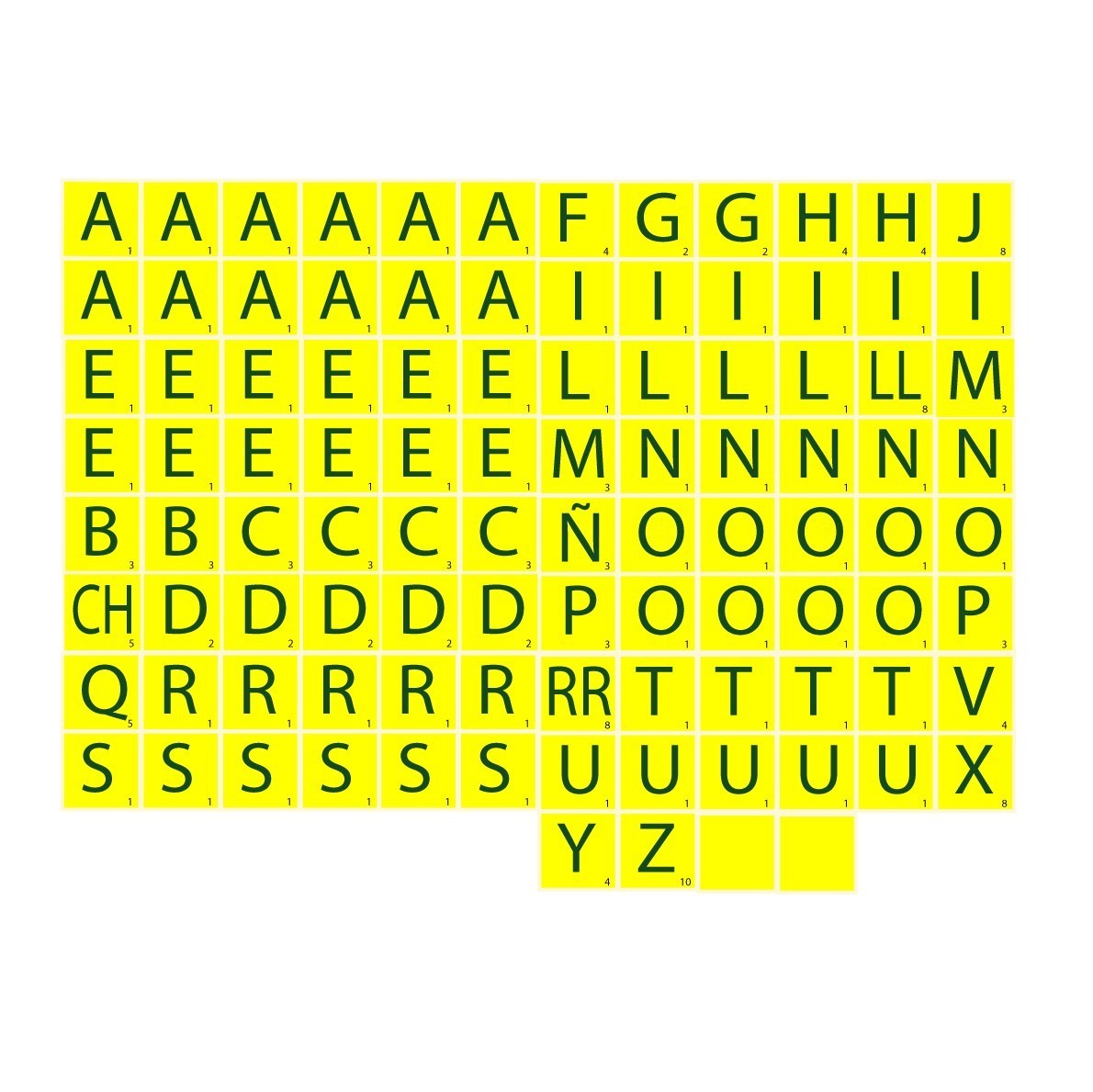 Archivo STL gratis Fichas para Scrabble en español ♟ ・Plan para ...
