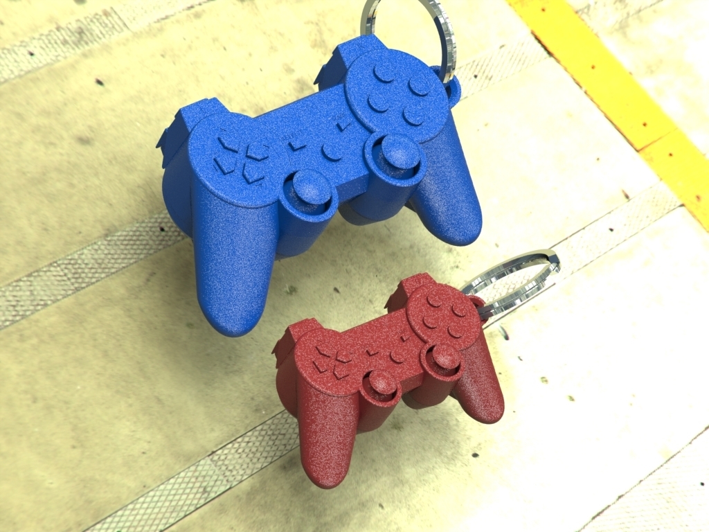 STL file Playstation controller key ring 🎮 ・3D printable model to ...