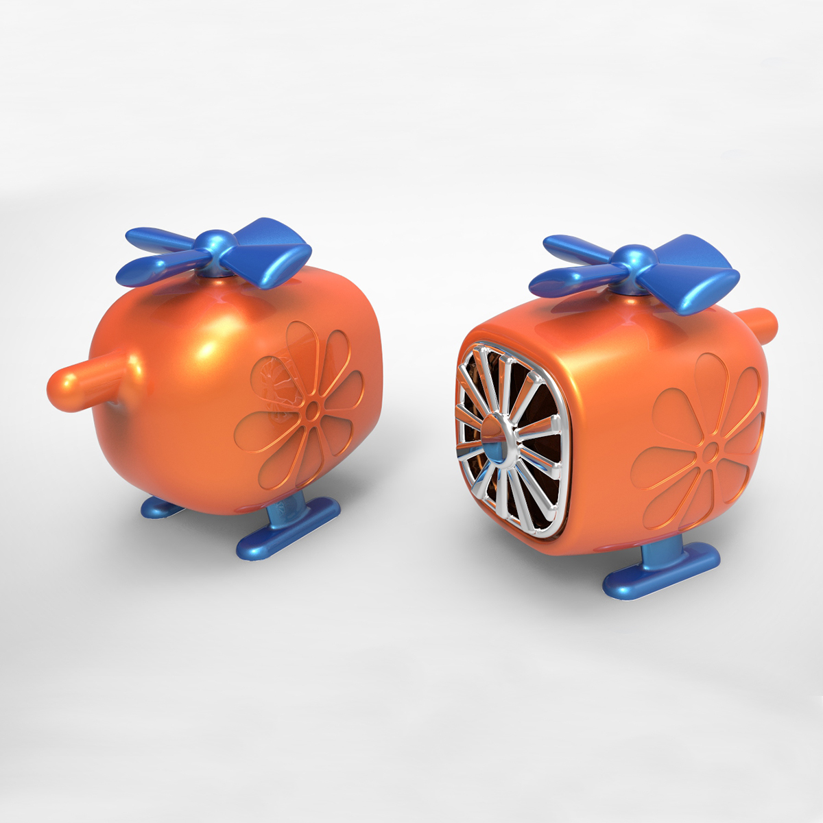 🚁 Helicopter Fan・ 3D File for ・Cults
