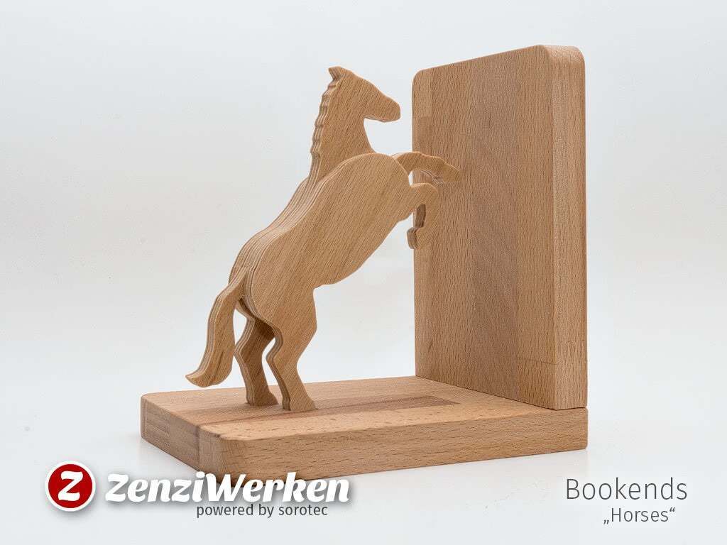 📚 Bookends Horses (cnc)・Free 3D File for 3D printing and CNC machining ...