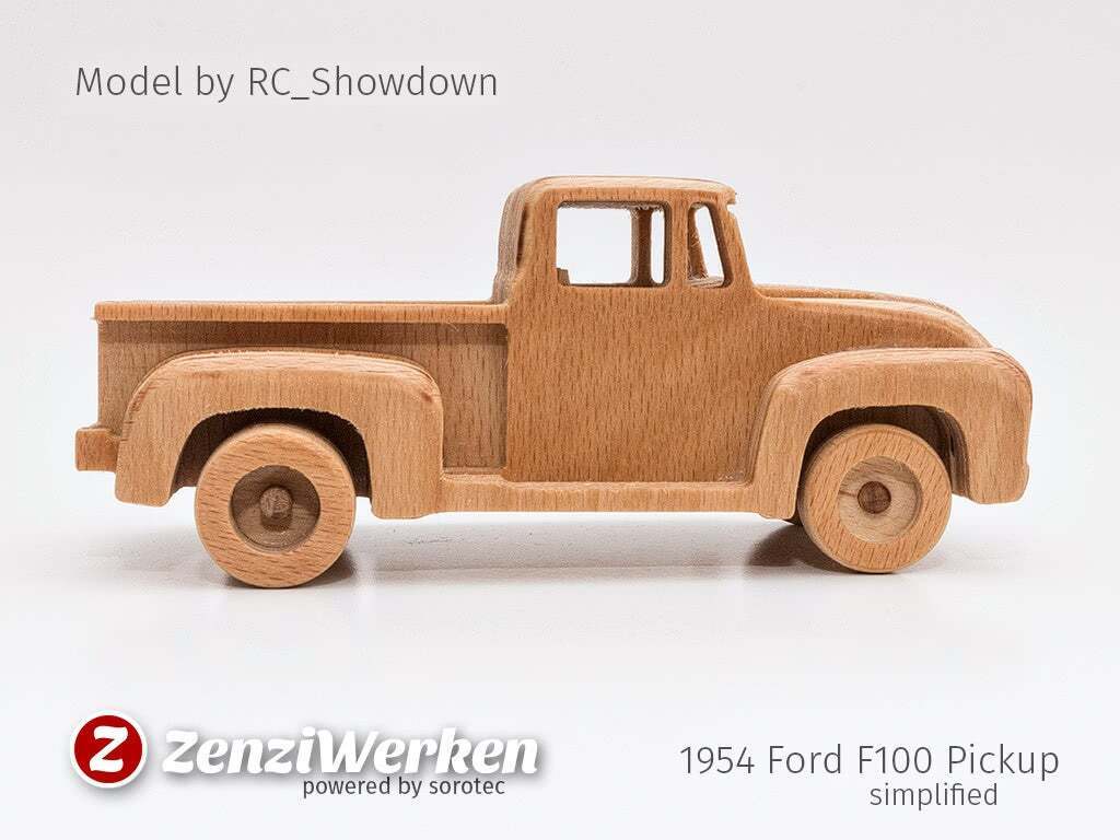 🚙 1954 Ford F100 Pickup simplified cnc・Free 3D File for 3D printing and ...
