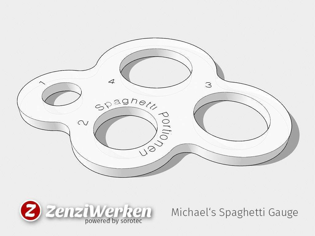 🍝 Michael's Spaghetti Gauge cnc/laser・Free STL File for 3D printing and ...