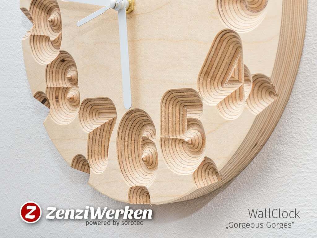 Free 3D file Clock Face "Gorgeous Gorges" cnc 🕰️ ・Design to download ...