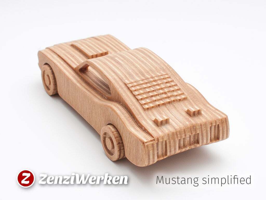 🐎 1969 Mustang simplified cnc/laser・Free 3D File for 3D printing and ...