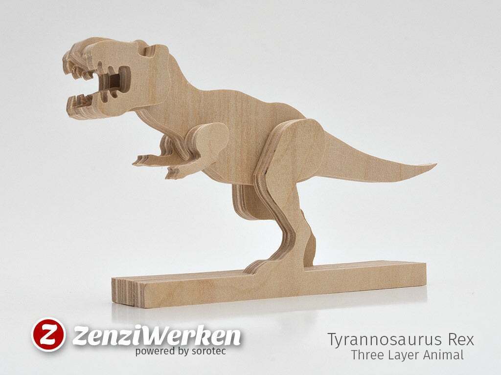 🦖 Tyrannosaurus-Rex 3-layered-animal cnc/laser・Free STL File for 3D ...