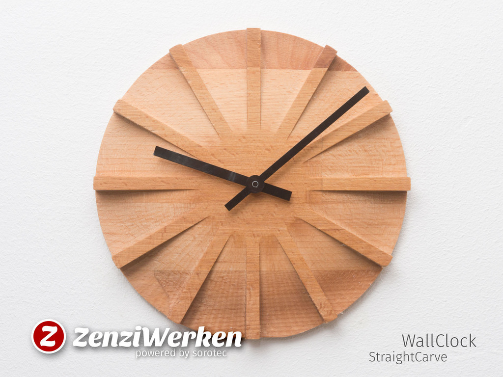 🕰️ Clock Face "StraightCarve" cnc・Free DXF File for 3D printing and CNC ...