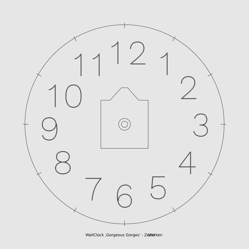 Free 3D file Clock Face "Gorgeous Gorges" cnc 🕰️ ・Design to download ...