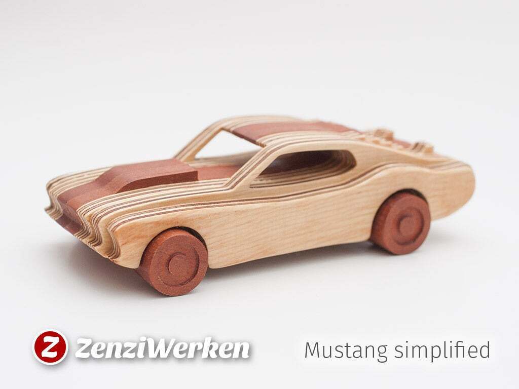 🐎 1969 Mustang simplified cnc/laser・Free 3D File for 3D printing and ...