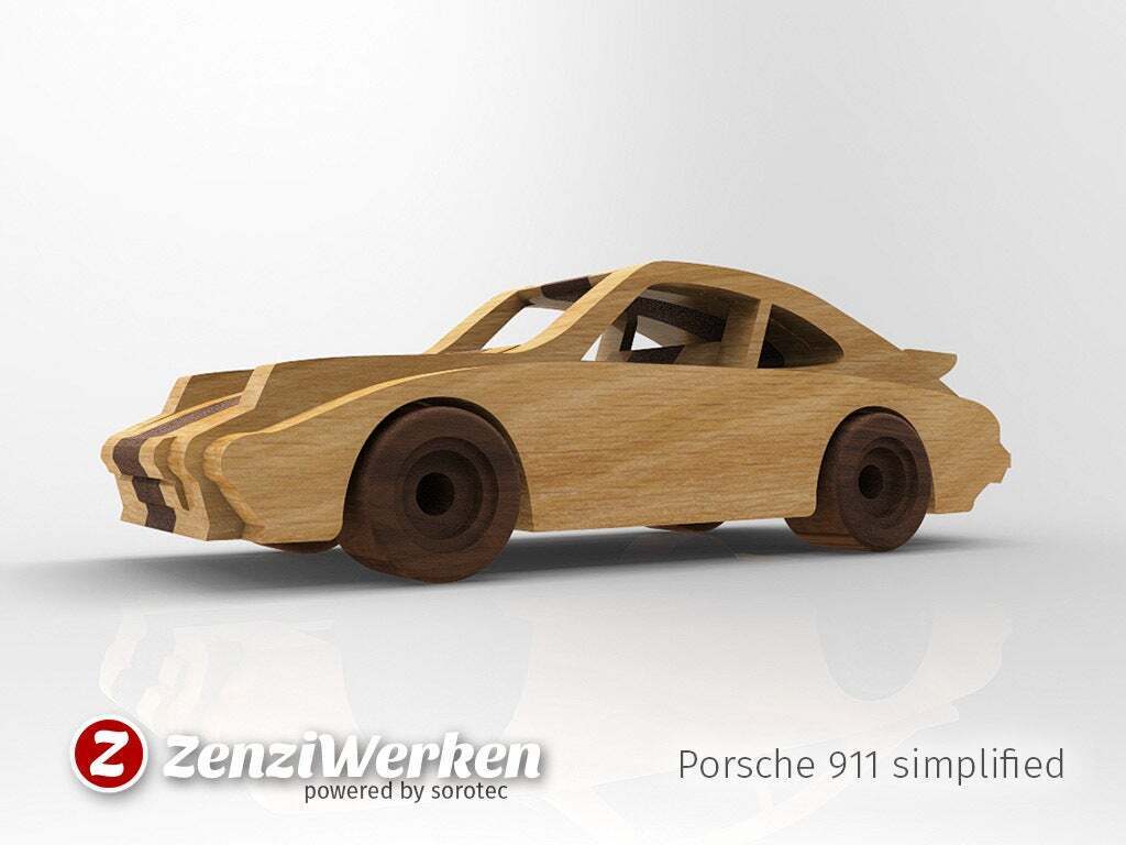 🚗 Porsche 911 simplified cnc/laser・Free STL File for 3D printing and ...