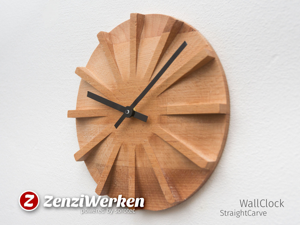 🕰️ Clock Face "StraightCarve" cnc・Free DXF File for 3D printing and CNC ...