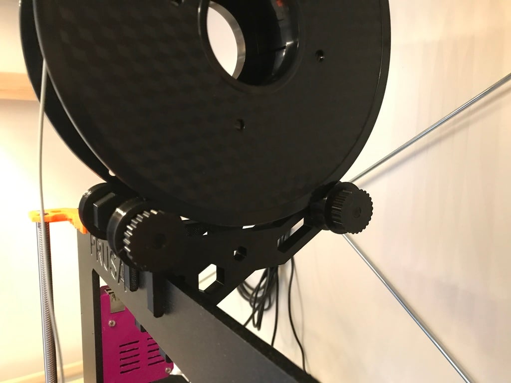 3D printable Prusa i3 MK2(s) & MK3 Spool Holder - Frame Mount - Top ...