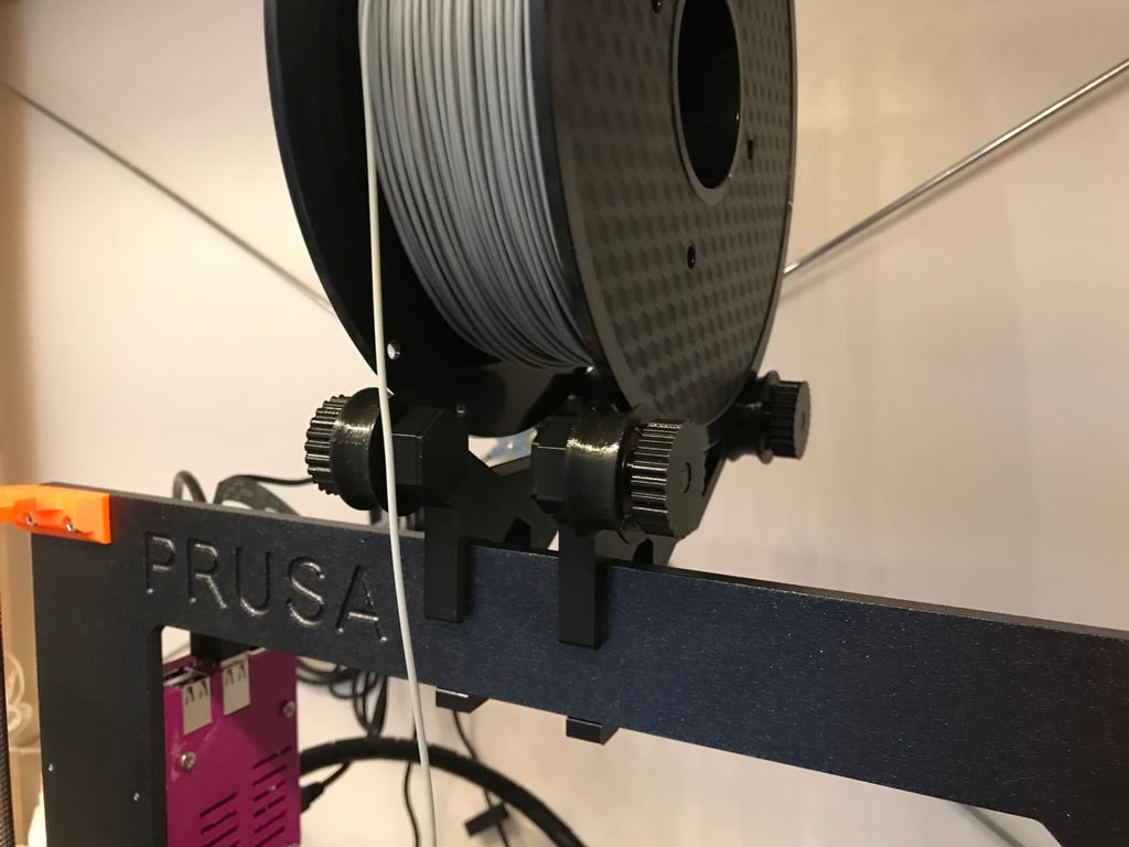 3D printable Prusa i3 MK2(s) & MK3 Spool Holder - Frame Mount - Top ...