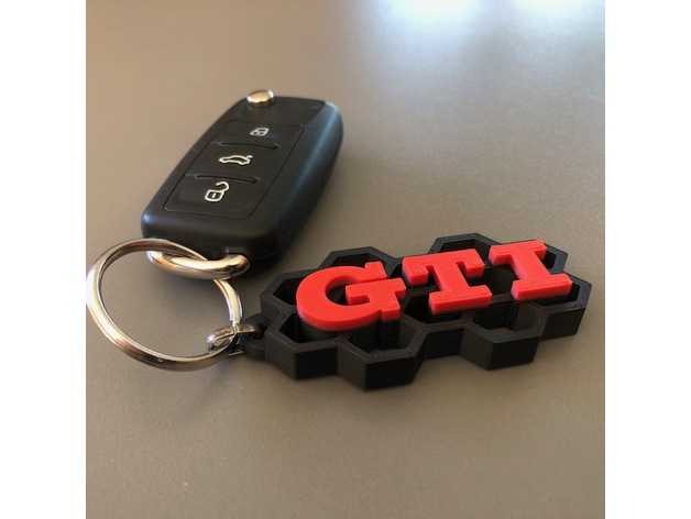 Free STL file key chain gti 🔑 ・Object to download and to 3D print・Cults
