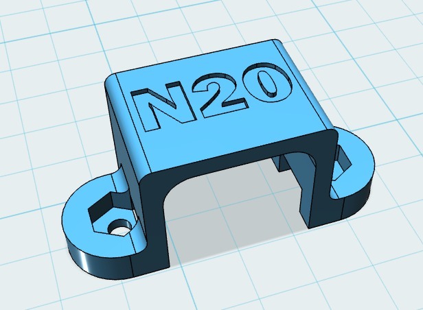 🧞‍♂️ N20 motor mounting bracket・Free 3D File for ・Cults
