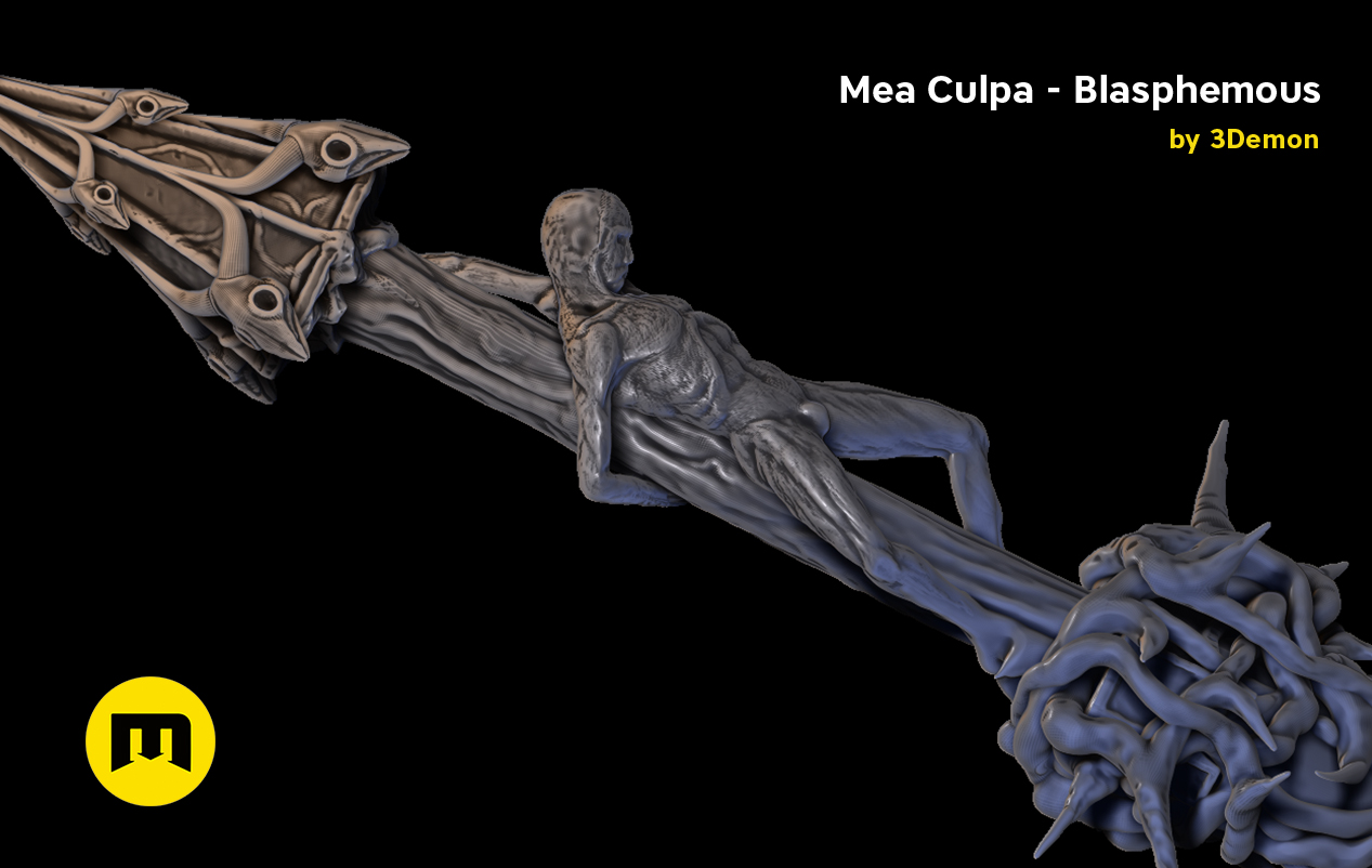 3D file Mea Culpa - Blasphemous 🗡️ ・Model to download and 3D print・Cults