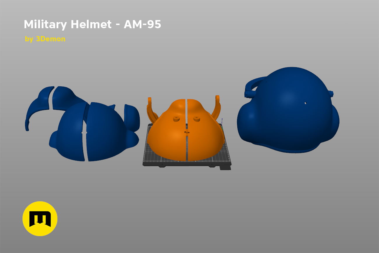 🪖 Military helmet AM-95 and SPH-4・ 3D File for ・Cults