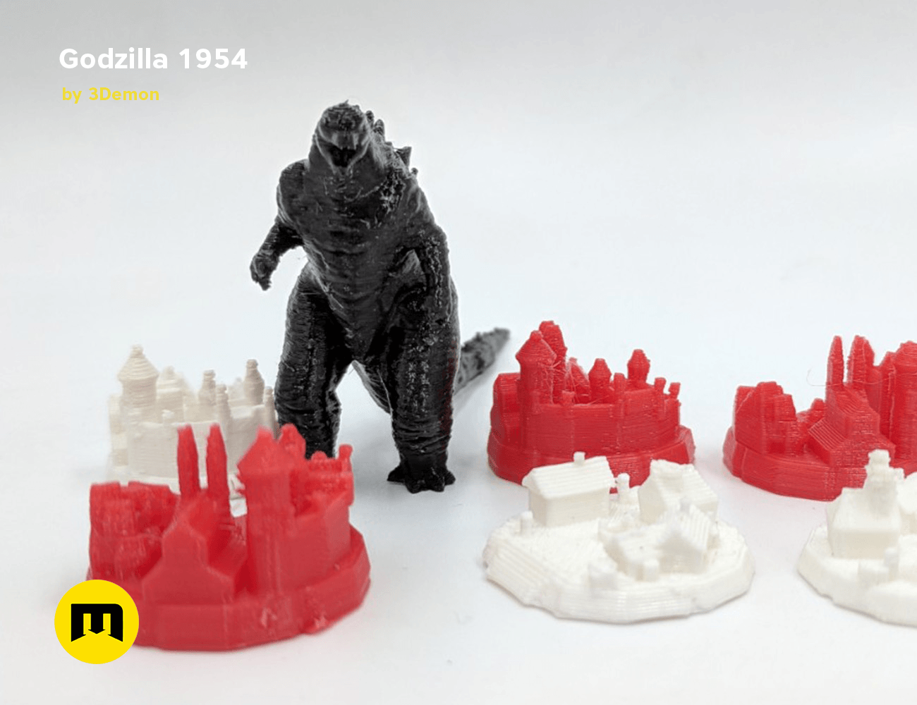 🍾 Godzilla 1954 figure and bottle opener・Free STL File for ・Cults