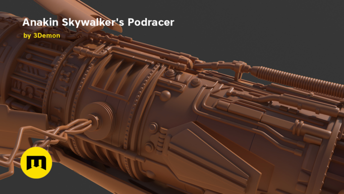 3D file Anakin Skywalker's Podracer ⭐ ・3D printable model to download・Cults
