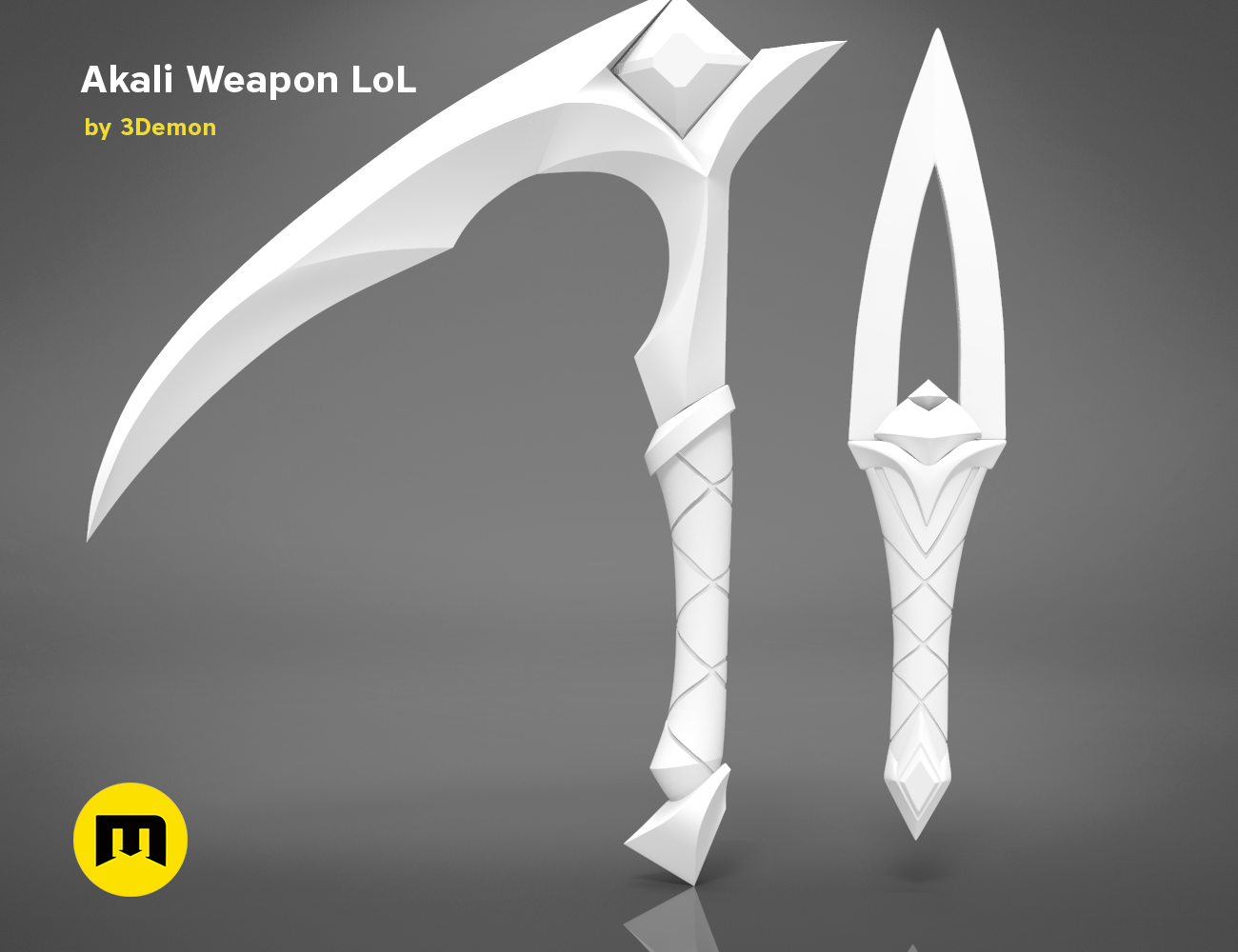 🥷 Akali Weapon’s-3D PRINT MODEL・ STL File for 3D printing・Cults