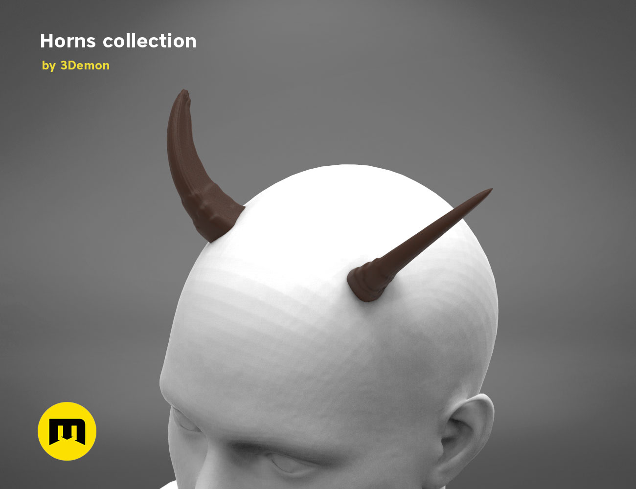 🤘 Horns collection 1・ 3D File for ・Cults