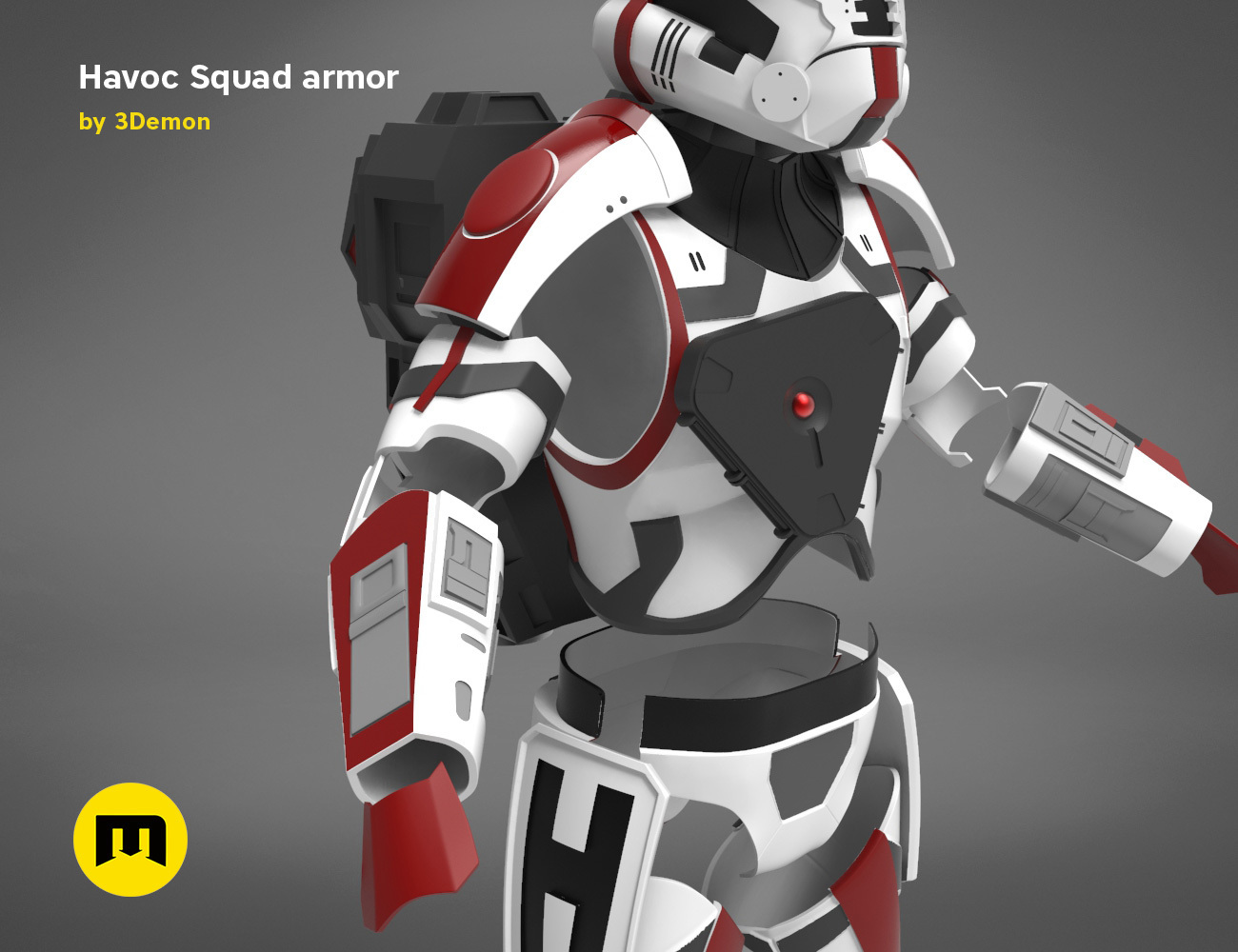 STL file Havoc Squad armor ⭐ ・3D print design to download・Cults