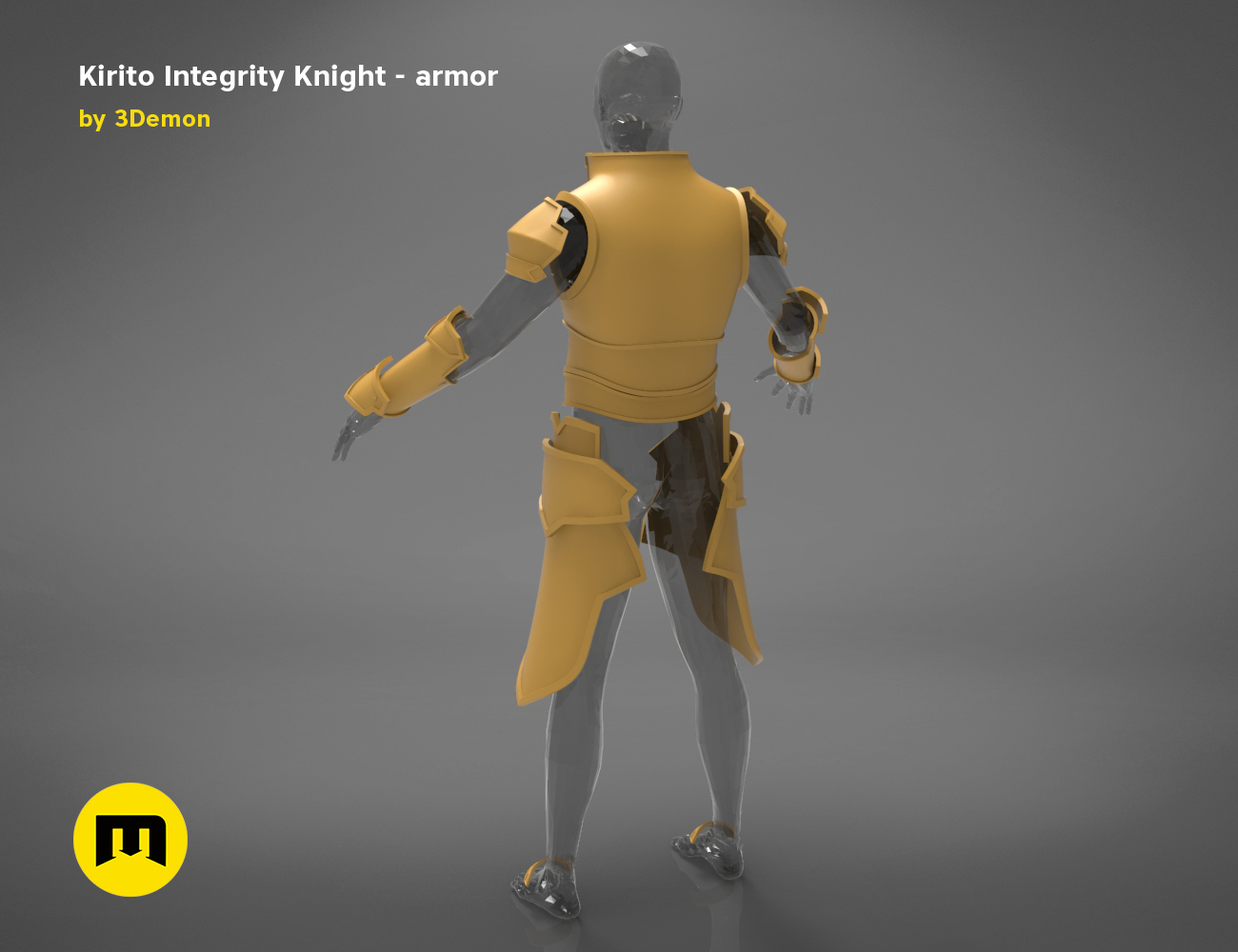 🎬 Kirito’s full size armor - Integrity Knight・ 3D File for ・Cults