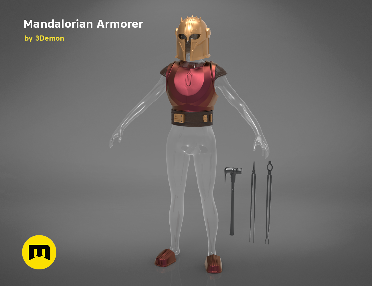Mandalorian Armorer – Armor and tools・ 3D File for ・Cults