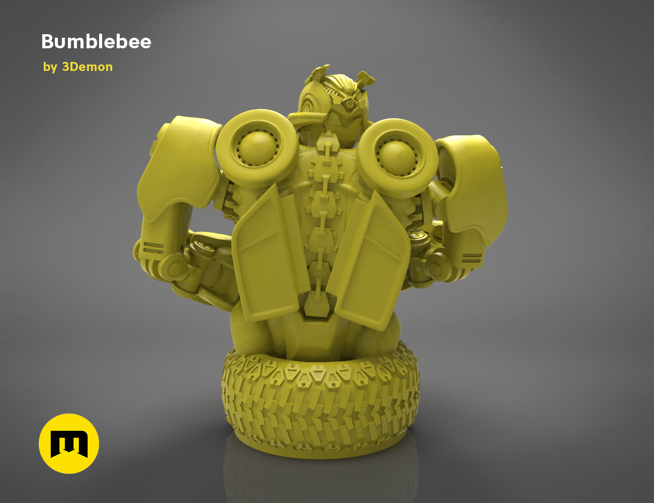 👤 Bumblebee bust・ STL File for ・Cults