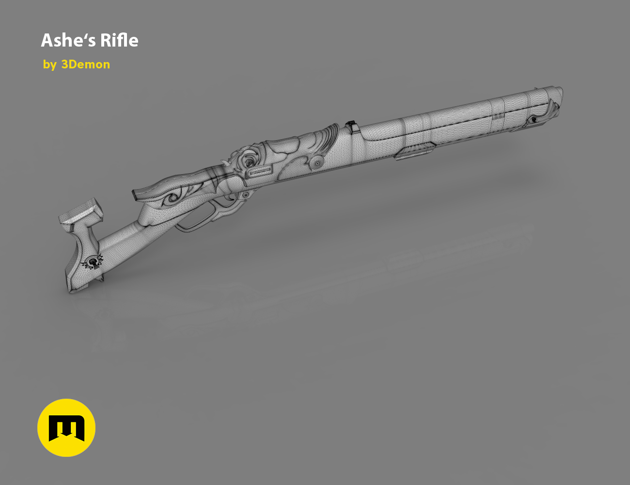 ♀️ Ashe’s rifle from overwatch・ STL File for ・Cults