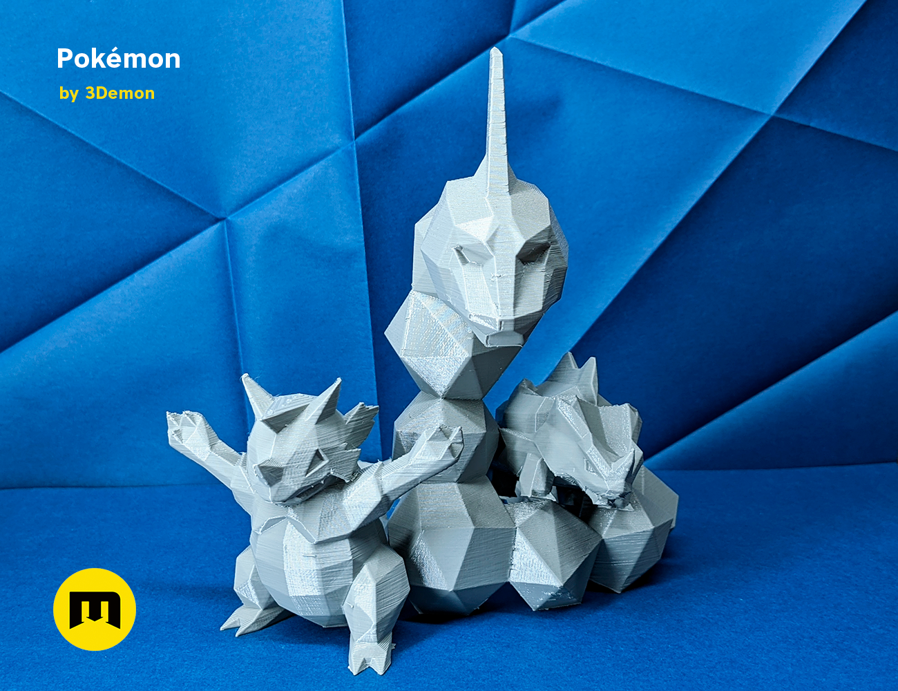 STL file Rhyhorn Low Poly Pokemon 🐉 (3MF)・3D printer design to download ...