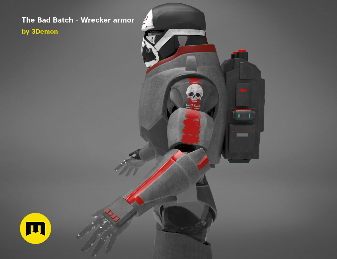 🎬 The Bad Batch Wrecker armor・ 3D File for ・Cults