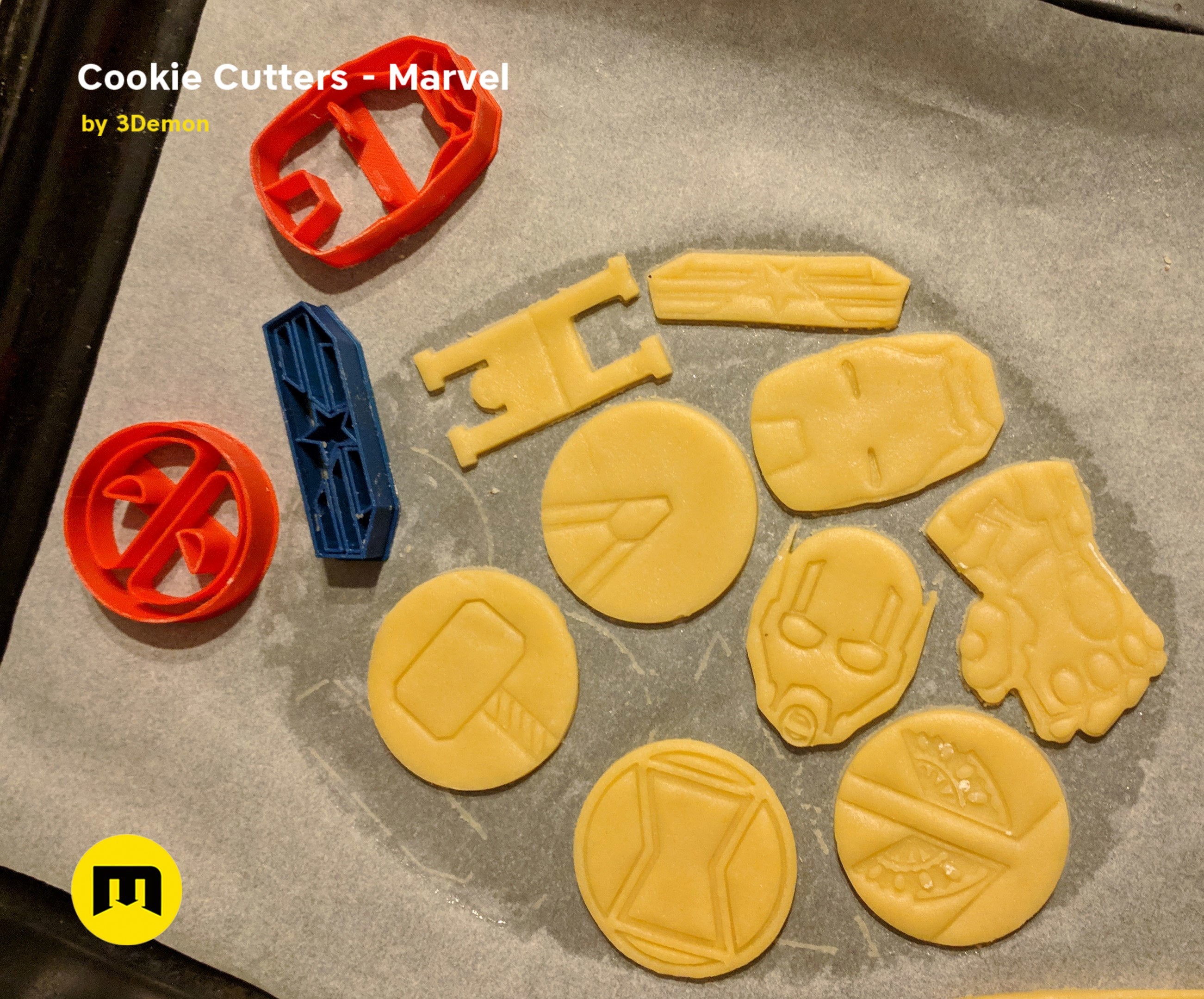 3D file Marvel Cookie Cutters set 🍪 ・3D printer model to download・Cults