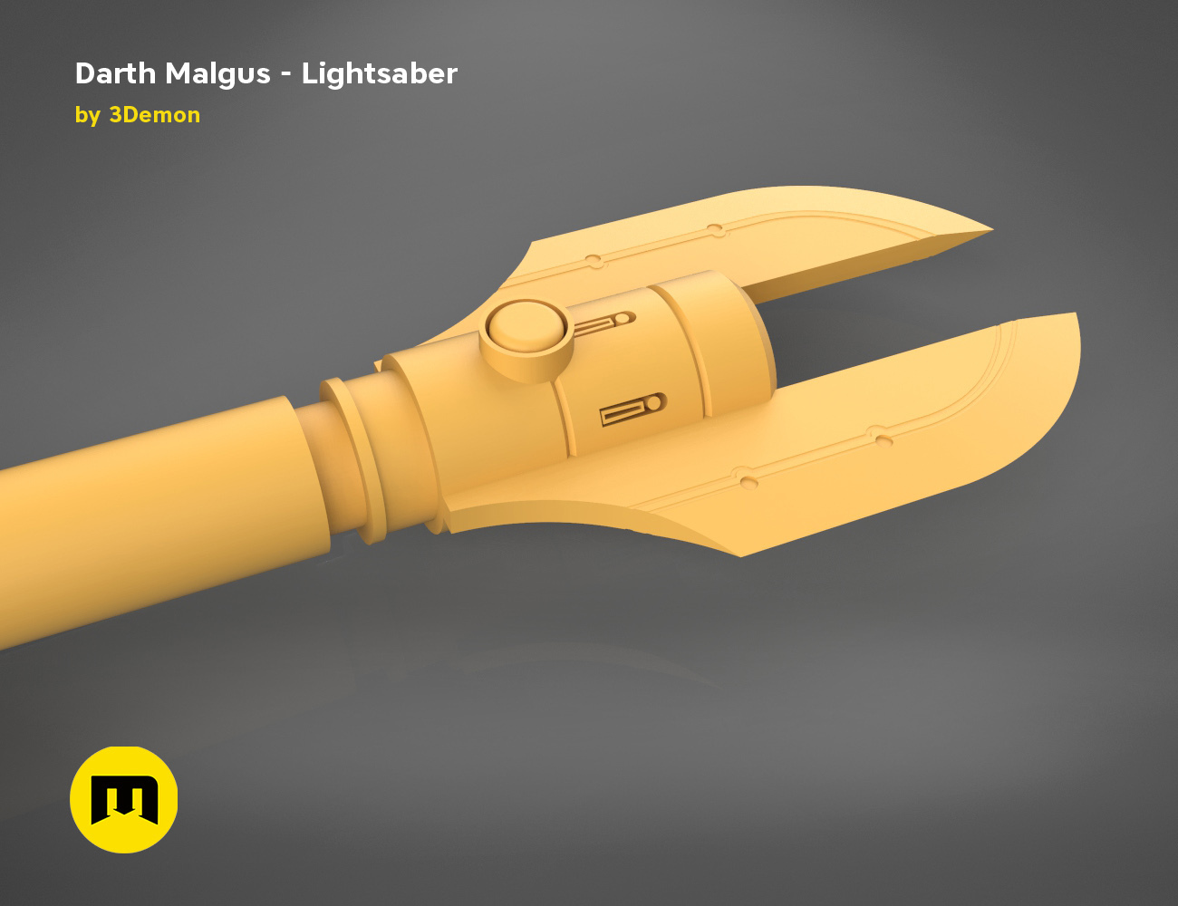 🎬 Darth Malgus's lightsaber・ 3D File for ・Cults