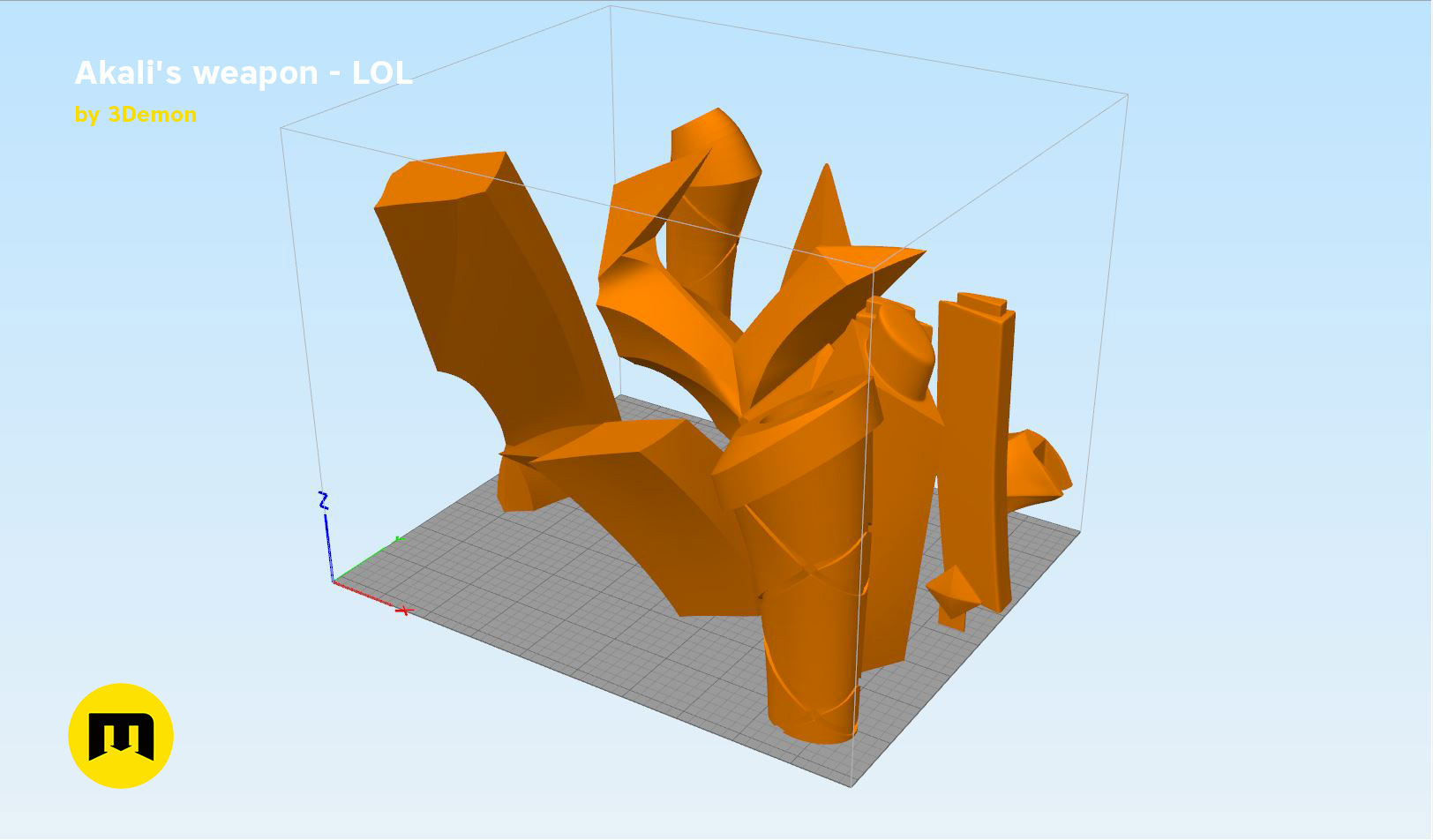 STL file KDA Akali’s Weapons – League of Legends 🔫 ・Model to download ...