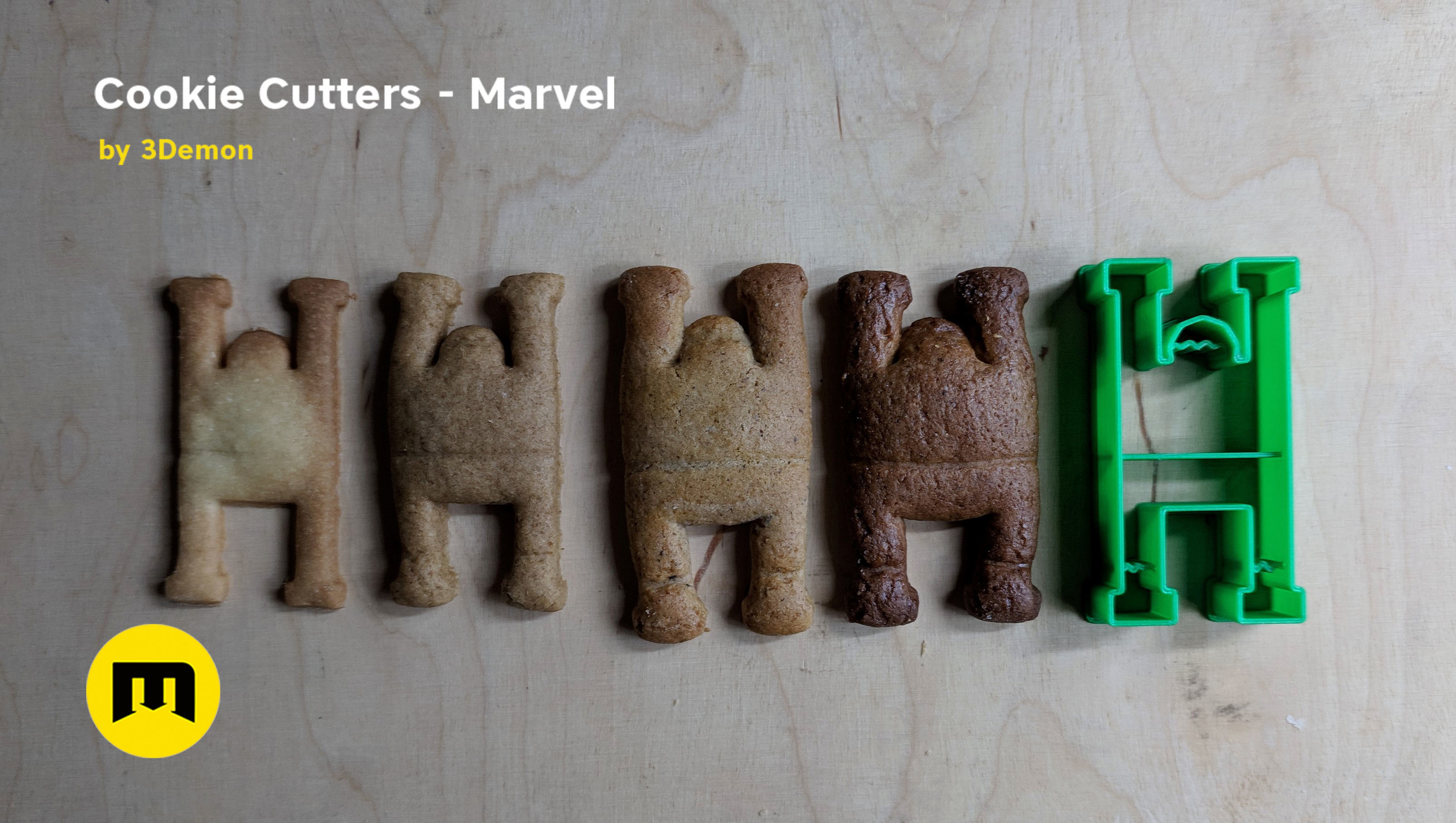 3D file Marvel Cookie Cutters set 🍪 ・3D printer model to download・Cults