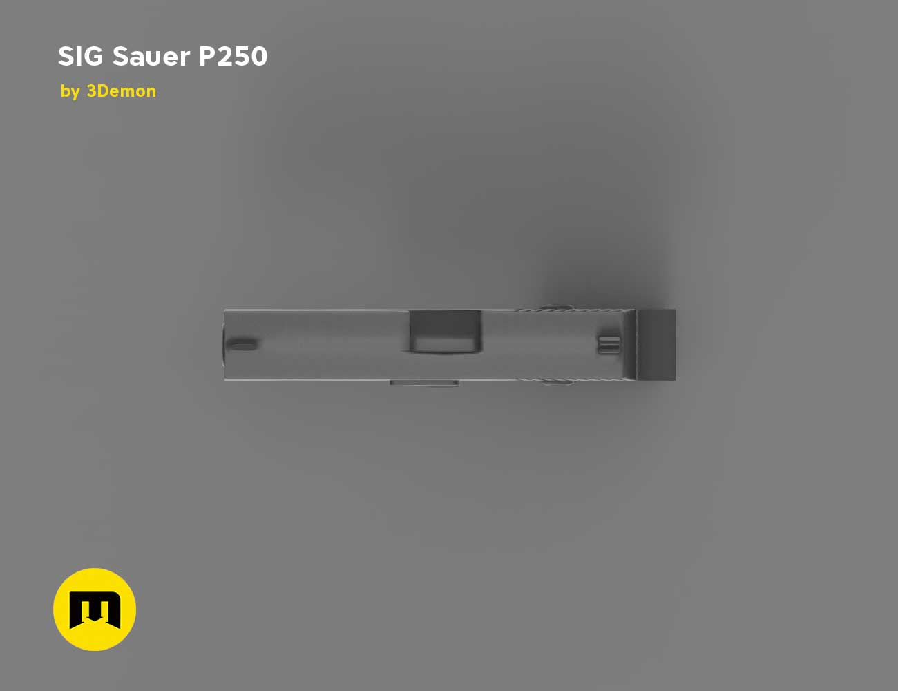 🔫 SIG Sauer P250 pistol Low-poly・ STL File for ・Cults