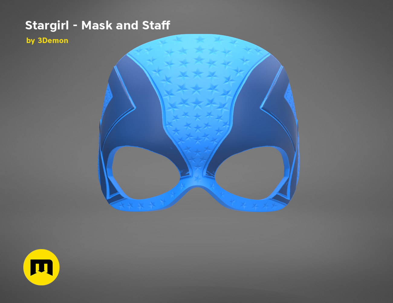 3D file Stargirl - Mask 🦸 ・3D printable model to download・Cults