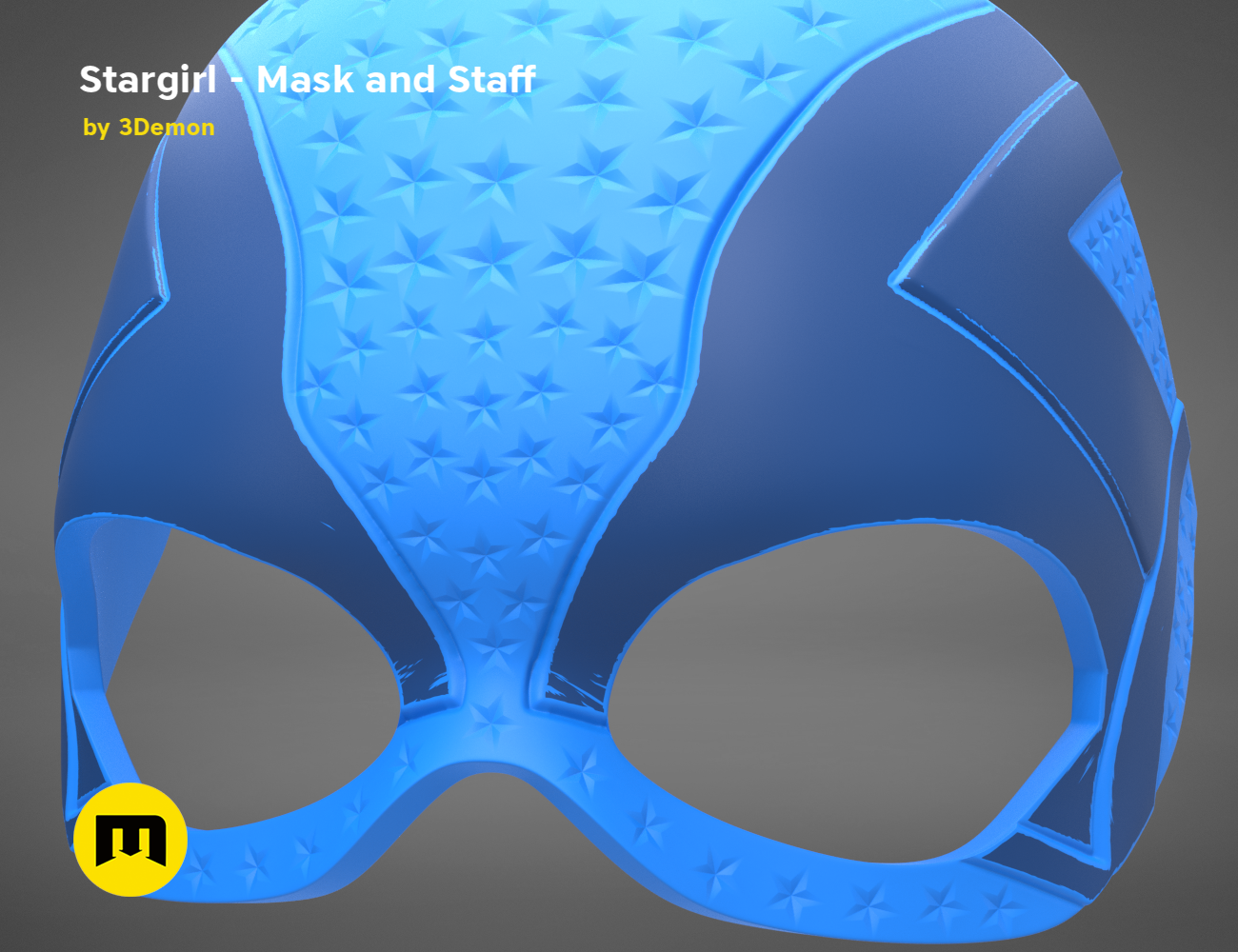 3D file Stargirl - Mask 🦸 ・3D printable model to download・Cults