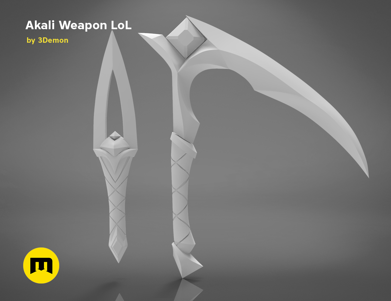 🥷 Akali Weapon’s-3D PRINT MODEL・ STL File for 3D printing・Cults
