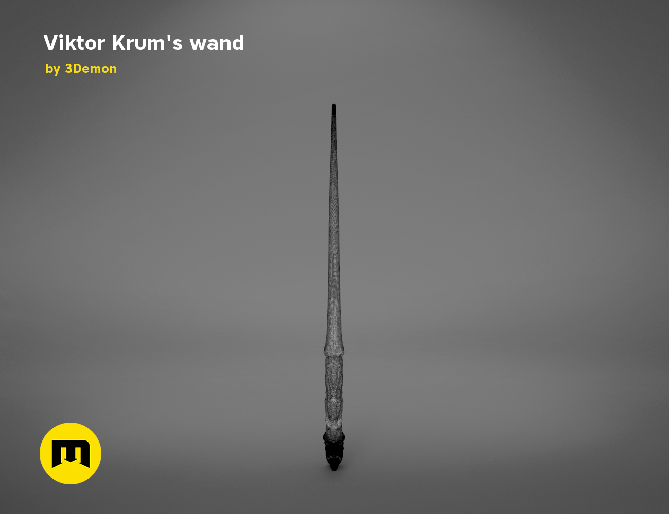 Archivo 3D Varita de Viktor Krum 🎩 ・Objeto imprimible en 3D para ...