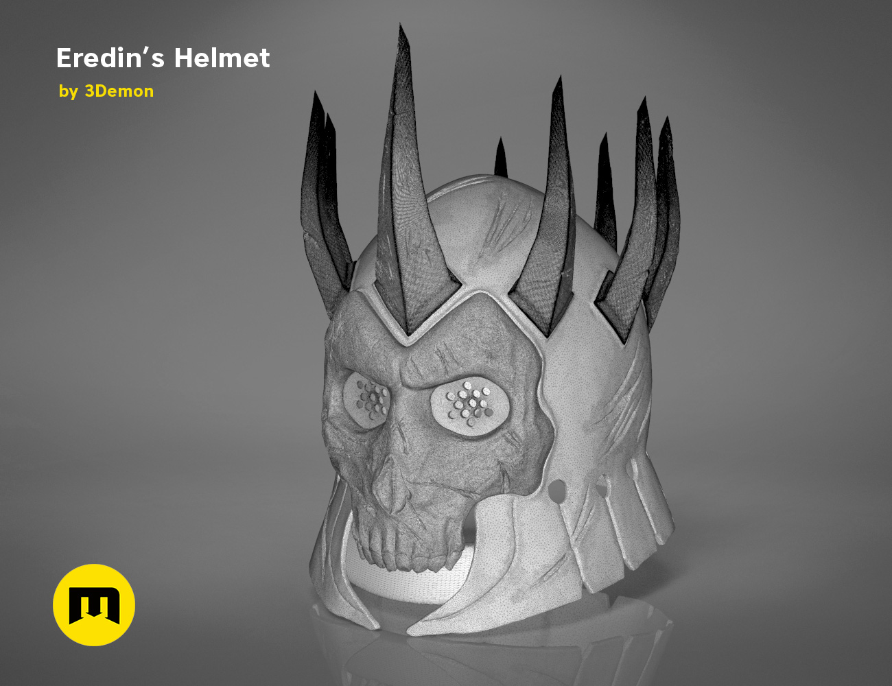 🪖 Eredin’s helmet - The Witcher Wild Hunt・ 3D File for ・Cults