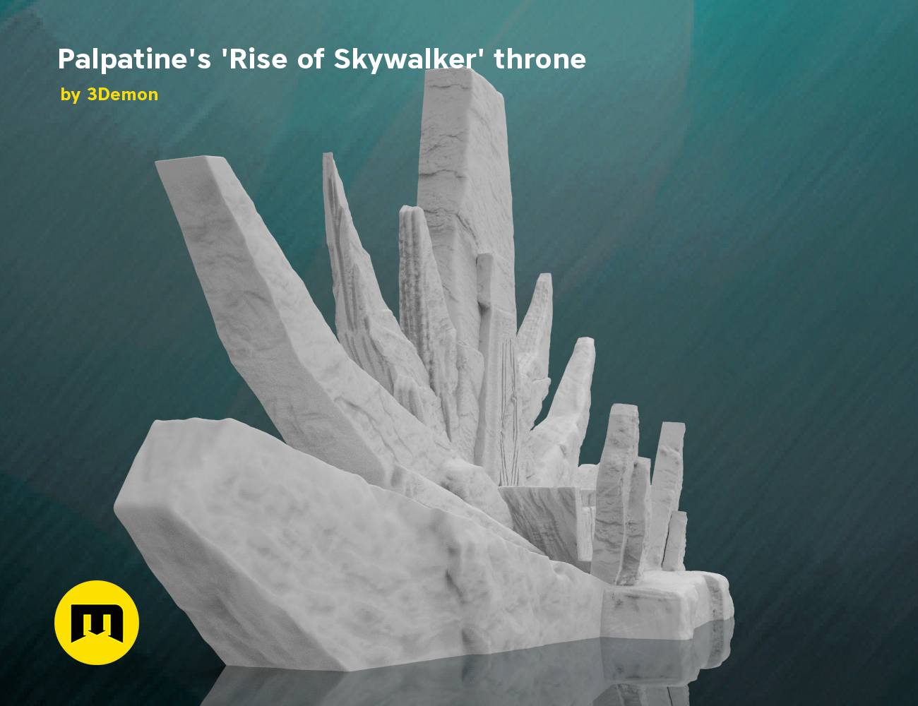 ⭐ Palpatine's throne - Star Wars phone stand・ 3D File for ・Cults