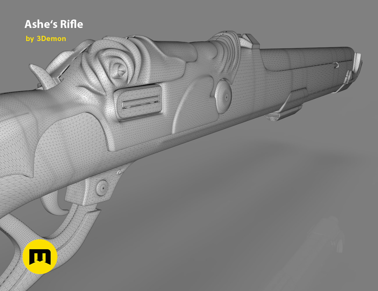 ♀️ Ashe’s rifle from overwatch・ STL File for ・Cults