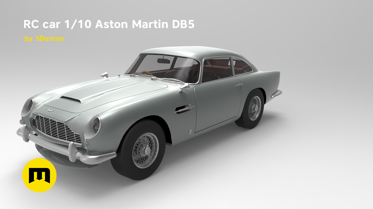 arquivo 3D Modelo RC Aston Martin DB5 🚗 ・design para impressora 3D para download・Cults