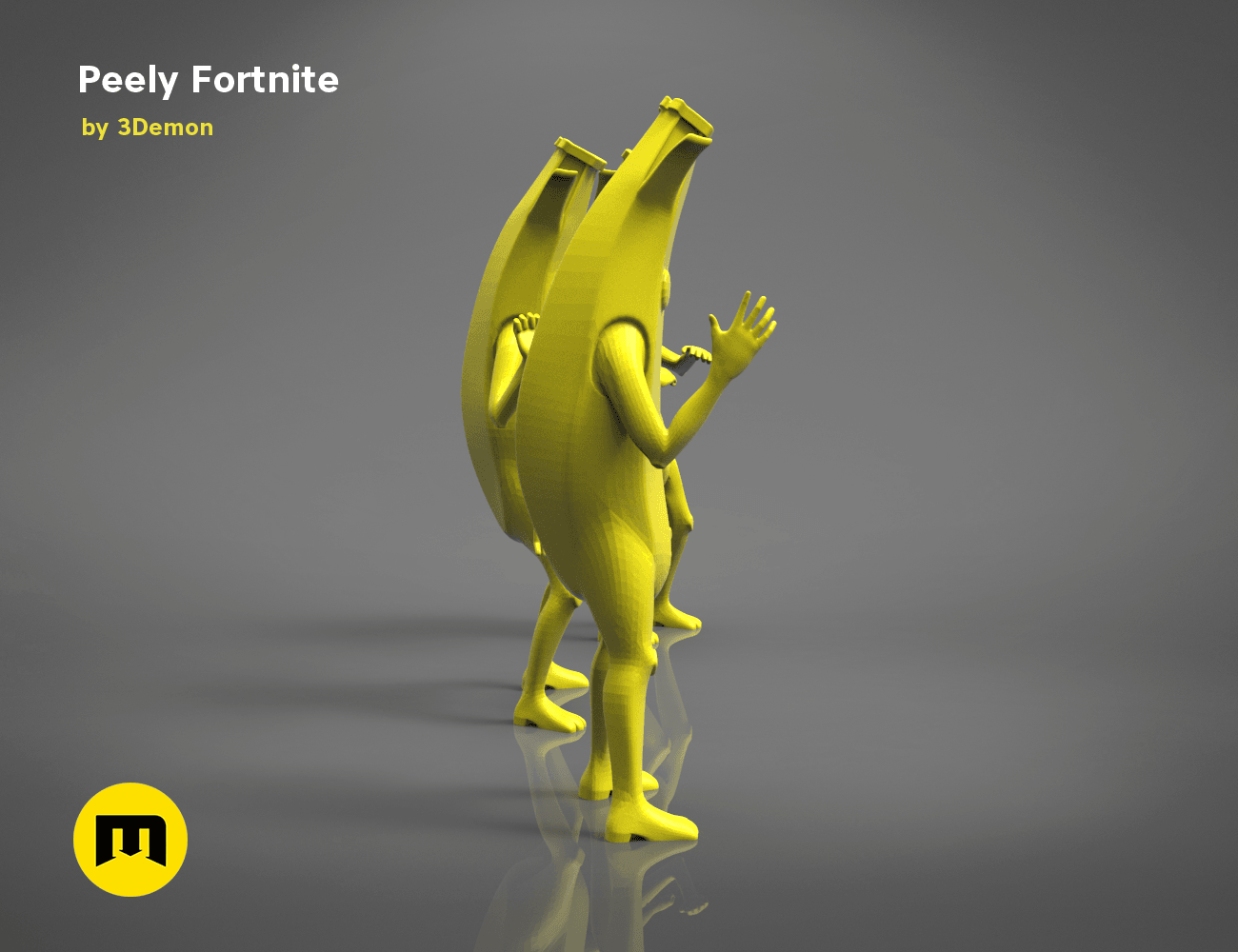 STL file Peely Fortnite Banana Figures 🍌 (OBJ)・Model to download and 3D ...