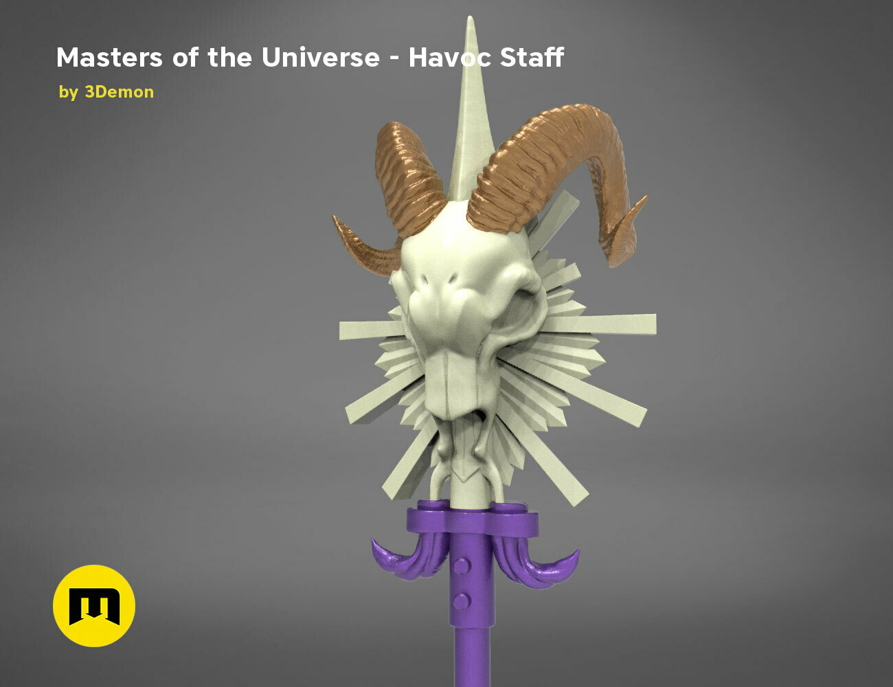 🎬 Masters of the Universe – Havok Staff・ 3D File for ・Cults
