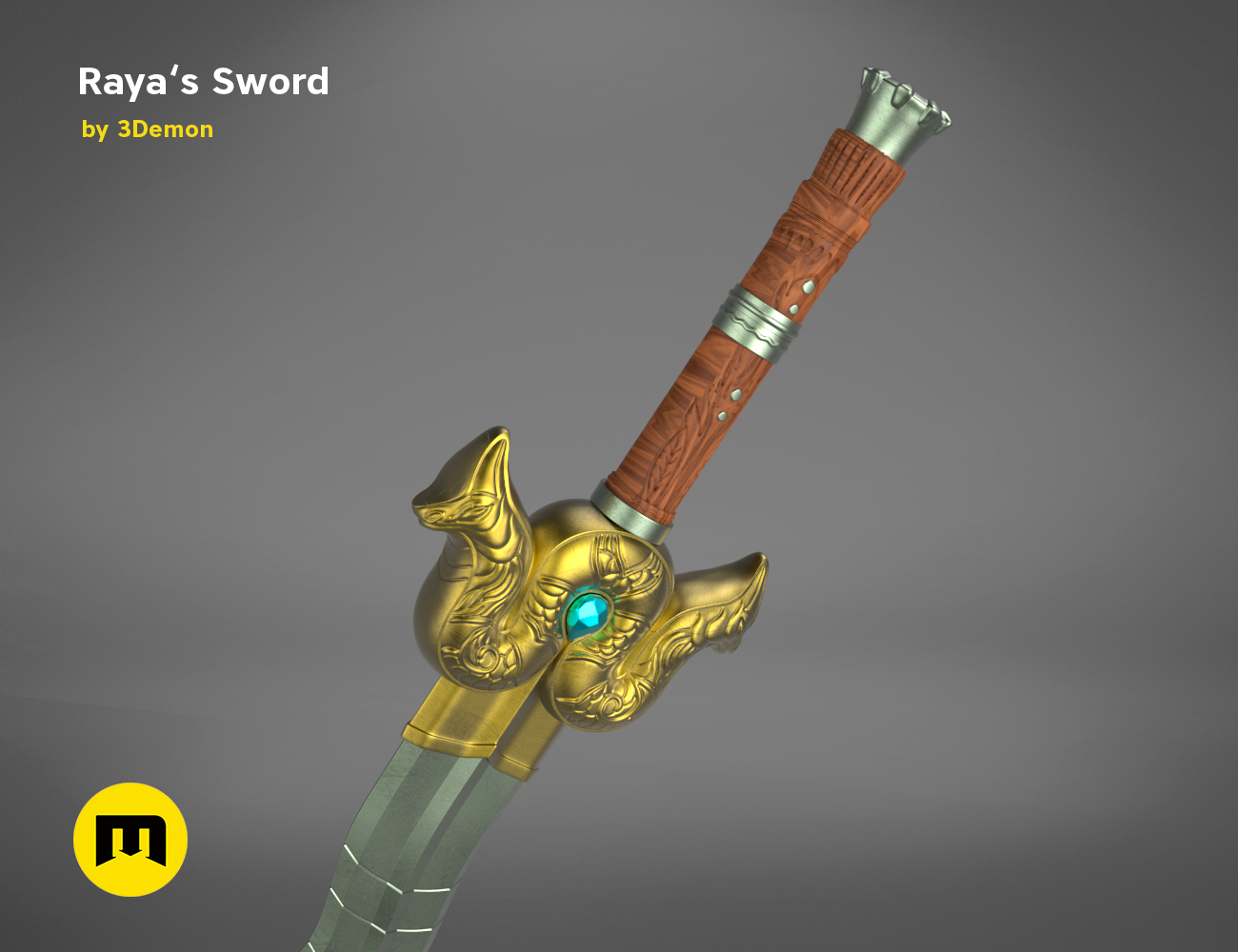 🗡️ Raya's Sword・ STL File for 3D printing・Cults
