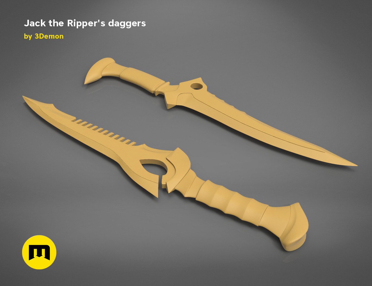 🗡️ JACK THE RIPPER DAGGERS・ 3D File for ・Cults